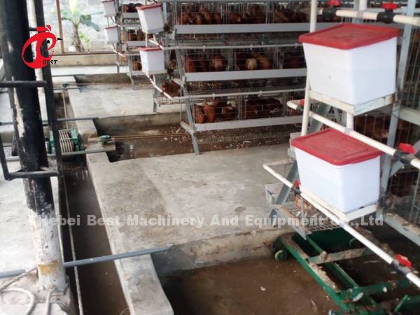 Recycled 380V 8kw Manure Processing System Scraper For Poultry Farm Iris